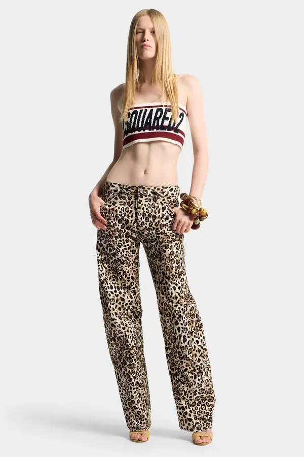 Dsquared2 Wild2 Printed Loose Fit Jeans
