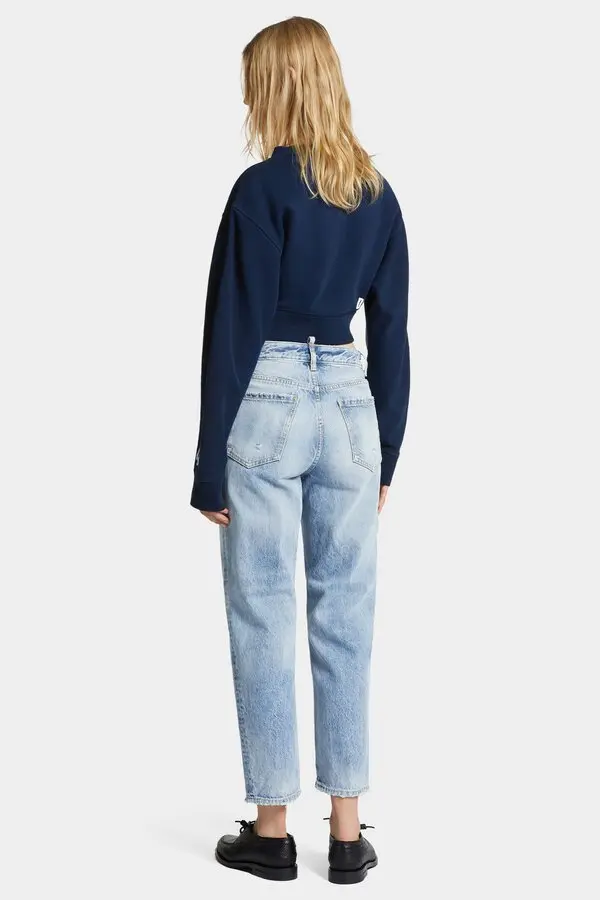Dsquared2 Light Wash Boston Jeans - Blue