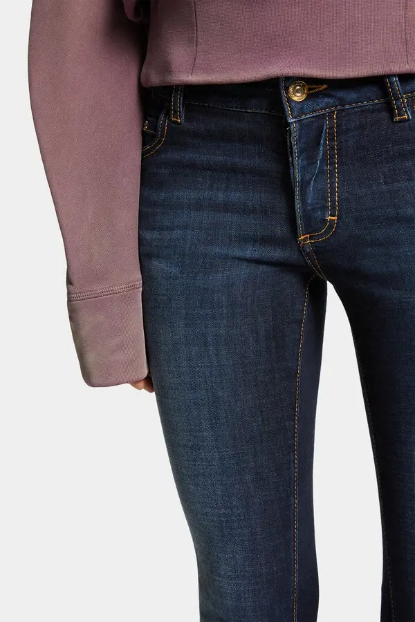 Dsquared2 Jennifer Dark Wash Medium Waist Jeans
