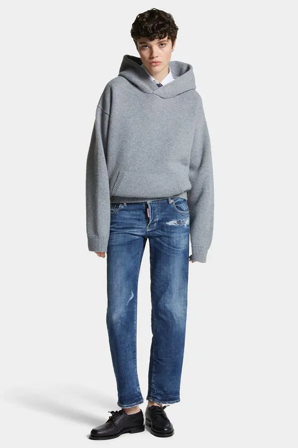 Dsquared2 Medium Wash Jenna Jeans With Distressed Detailing