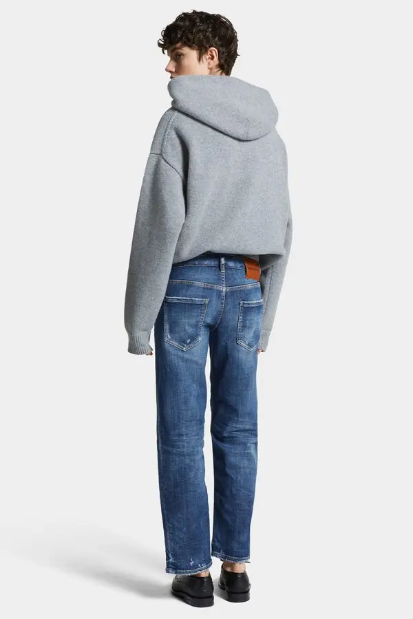 Dsquared2 Medium Wash Jenna Jeans With Distressed Detailing