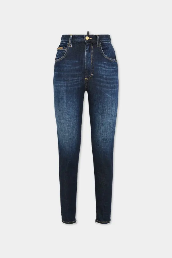 Dsquared2 Dark Wash High Waist Twiggy Jeans