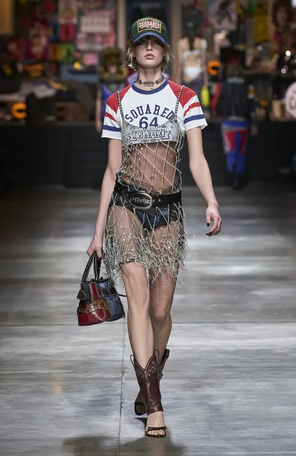 Dsquared2 Cloudy Wash Lace Trim Denim Shorts