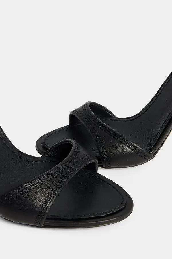 Dsquared2 Leather Twin Mule Sandals