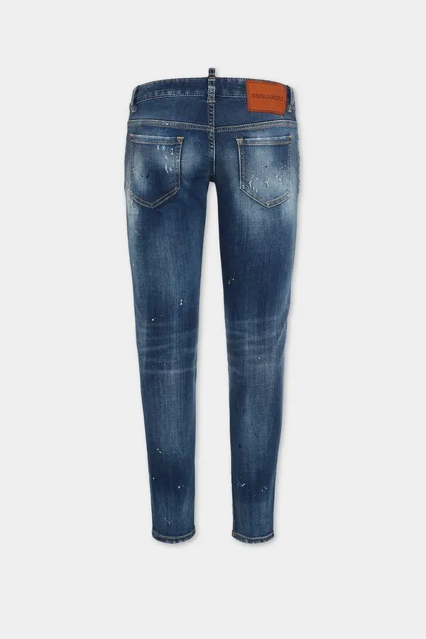 Dsquared2 Jennifer Jeans With Crystal Embellishments - Blue