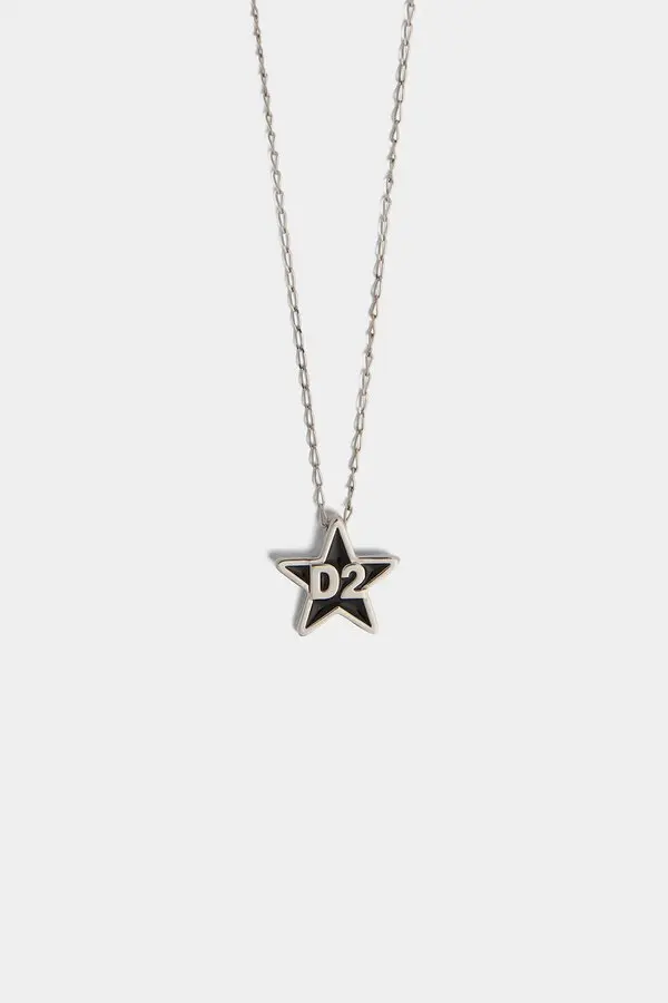 Dsquared2 Enamel Star Pendant Necklace