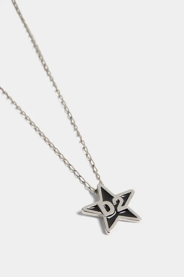Dsquared2 Enamel Star Pendant Necklace