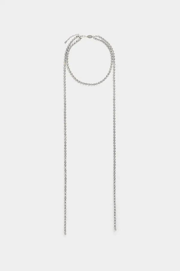 Dsquared2 Crystal Necklace - Silver