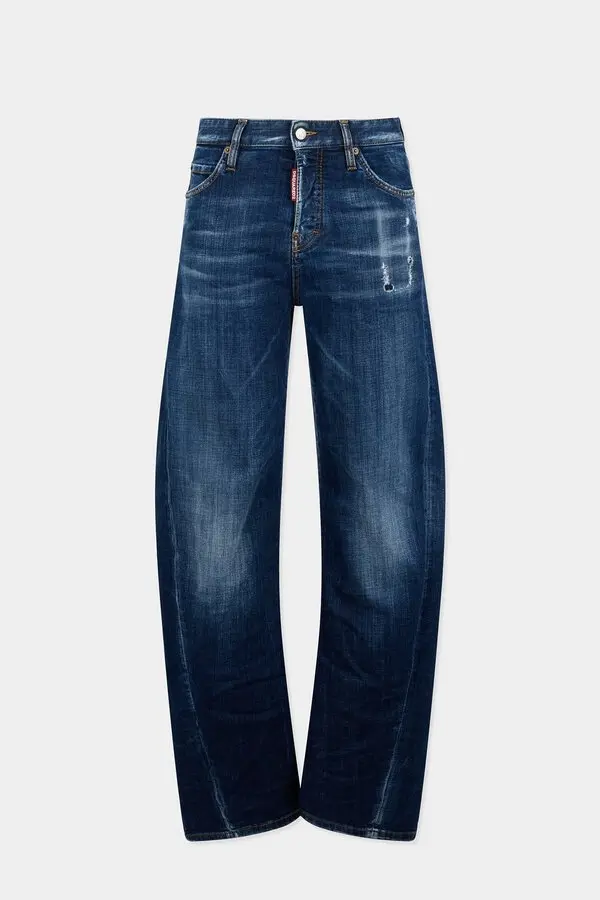 Dsquared2 Dark Smoker Wash Loose Twist Jeans