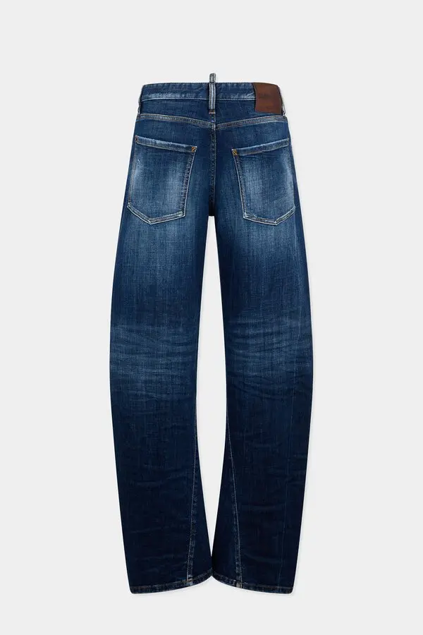 Dsquared2 Dark Smoker Wash Loose Twist Jeans