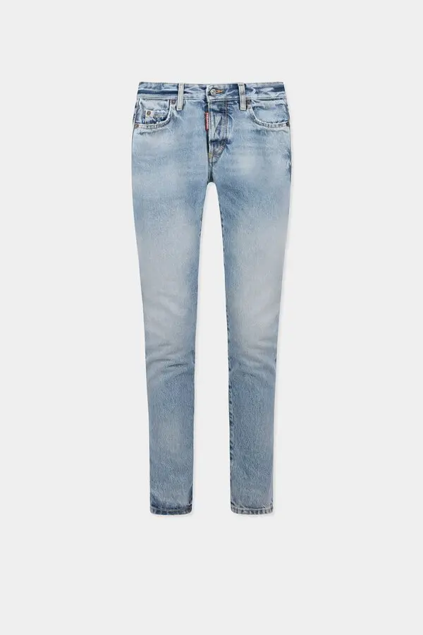 Dsquared2 Light Wash Skinny Jeans - Blue