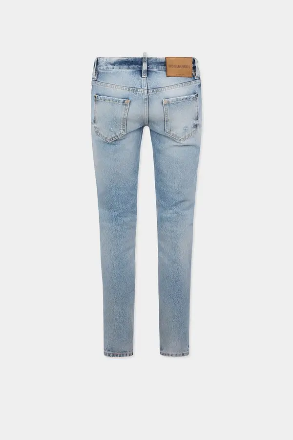Dsquared2 Light Wash Skinny Jeans - Blue