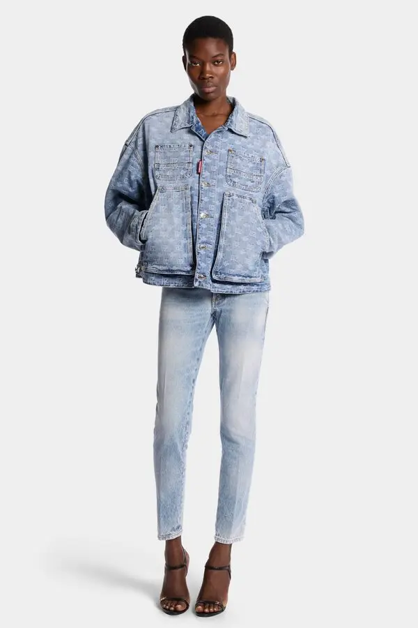 Dsquared2 Light Wash Skinny Jeans - Blue