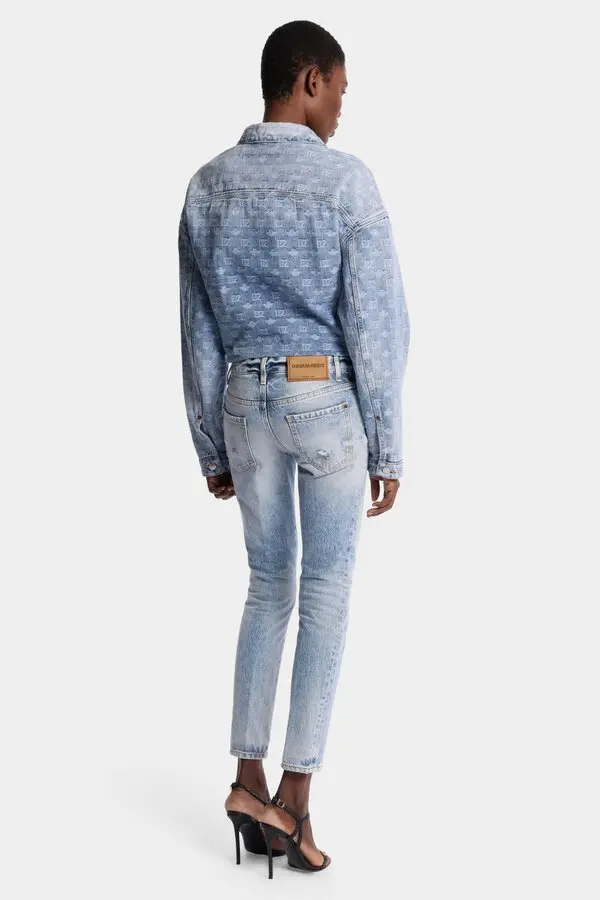 Dsquared2 Light Wash Skinny Jeans - Blue