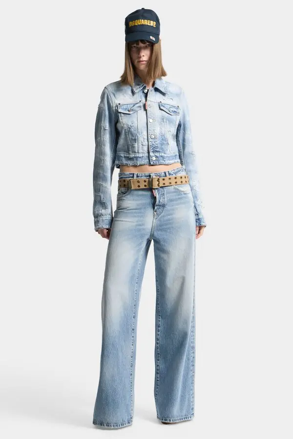 Dsquared2 Light Wash Baggy Jeans