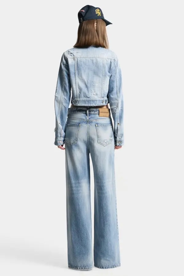Dsquared2 Light Wash Baggy Jeans
