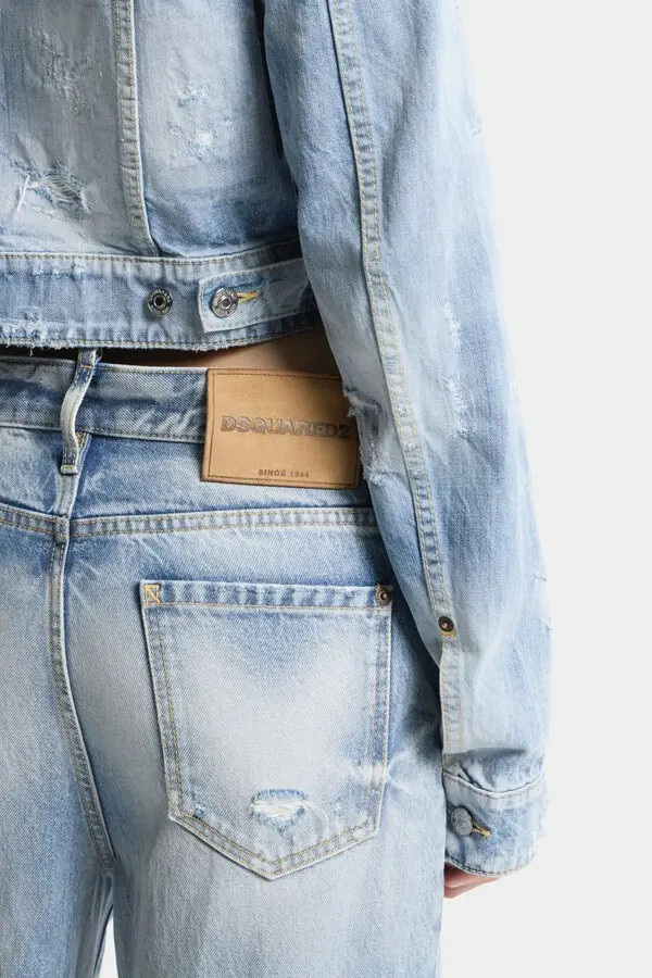 Dsquared2 Light Wash Baggy Jeans