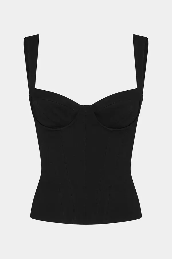 Dsquared2 Deena Bustier Top - Black