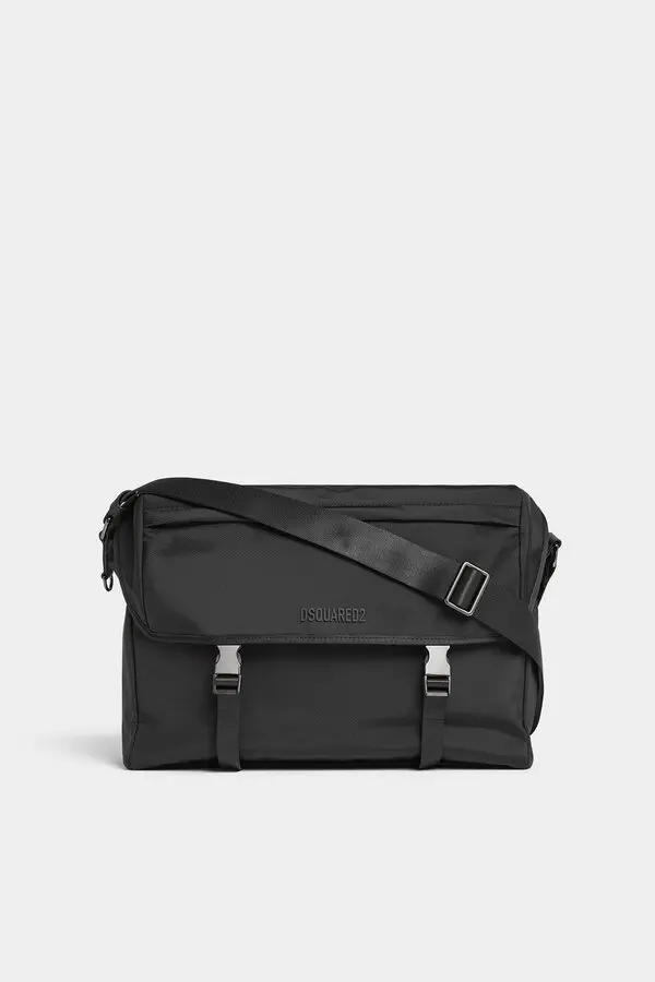 Dsquared2 Technical Fabric Messenger Bag - Black