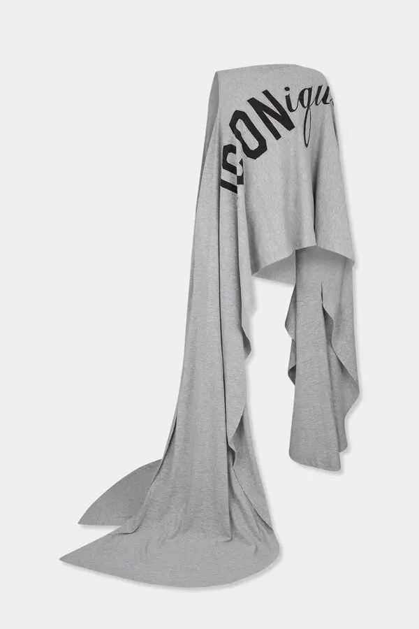 Dsquared2 Iconic Asymmetrical One-sleeve Top - Grey