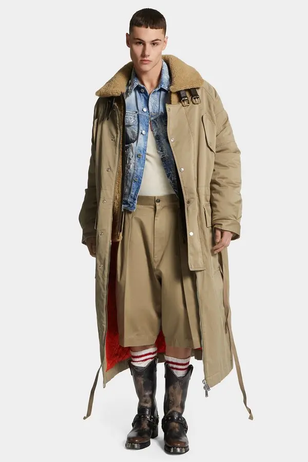 Dsquared2 Raw Cut Washed Parka