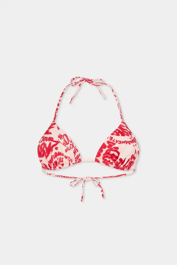 Dsquared2 Rebel Hibiscus Triangle Top