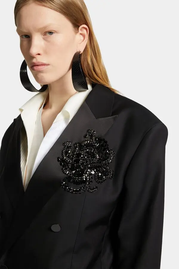 Dsquared2 Double Layer Backless Evening Blazer