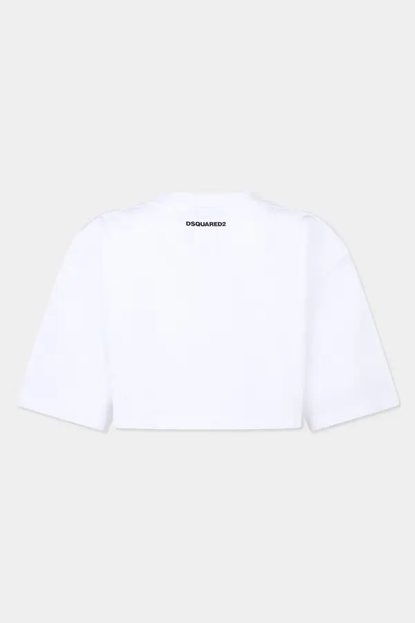 Dsquared2 Iconique Cropped Loose Fit T-shirt