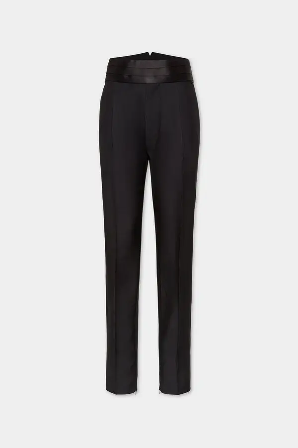 Dsquared2 Tailored Silk-wool Evening Pants - Black