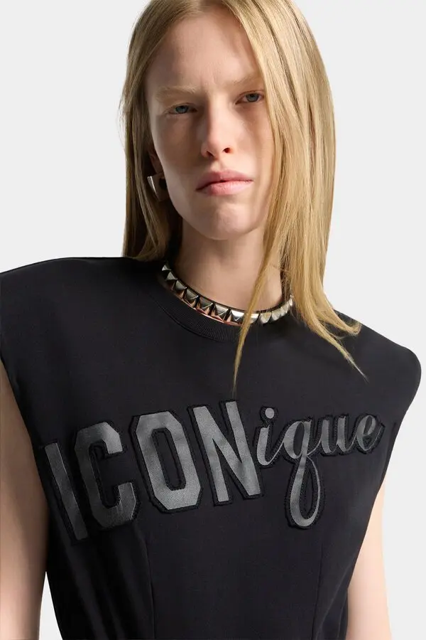 Dsquared2 Iconique Logo Cotton Bodysuit - Black
