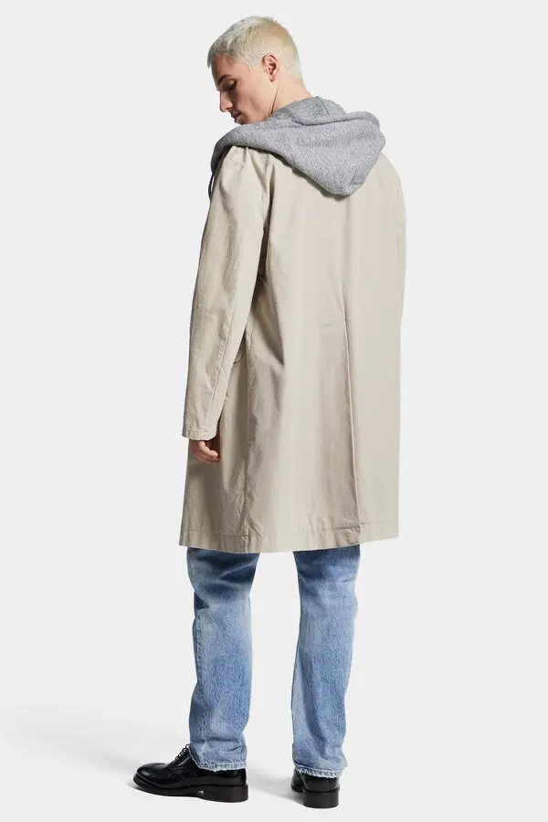 Dsquared2 Hooded Washed Coat