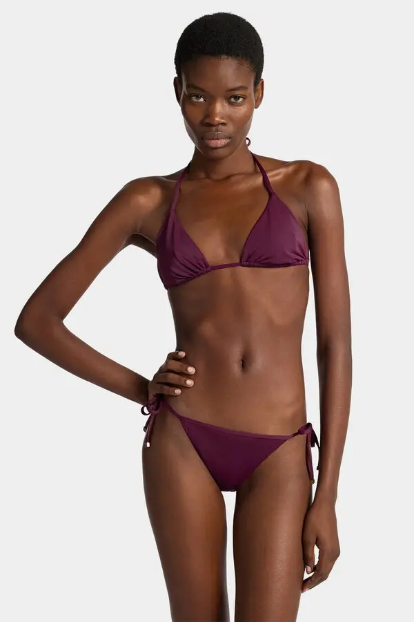 Dsquared2 Triangle Bikini Top - Bordeaux