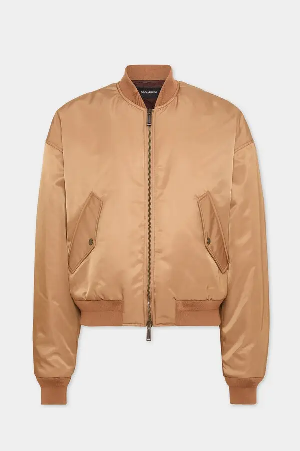 Dsquared2 Faux Fur Bomber Jacket - Black