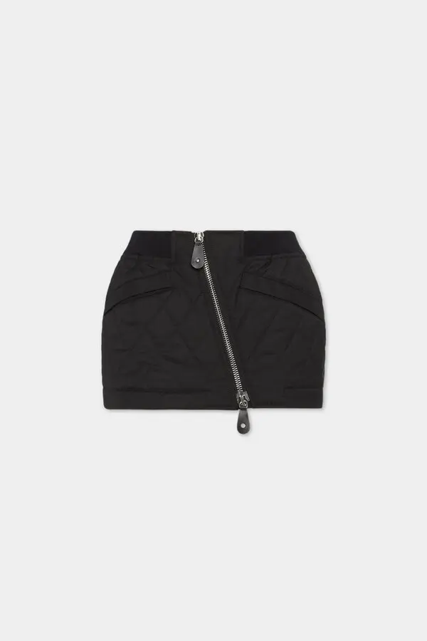 Dsquared2 Quilted Mini Skirt - Black