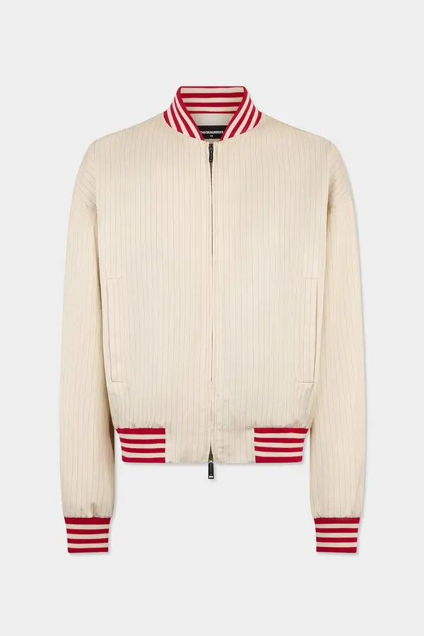 Dsquared2 Striped Bomber Jacket - Fantasy