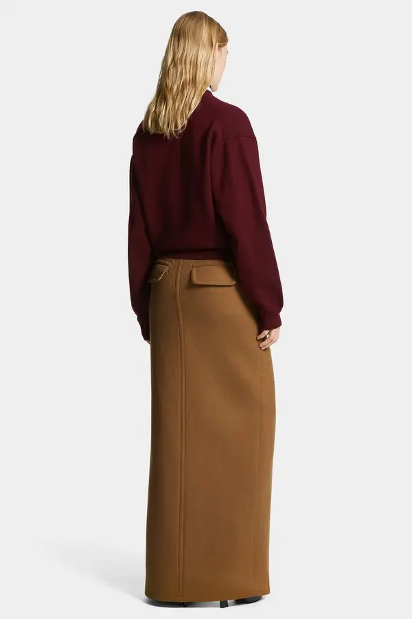 Dsquared2 Double Breasted Peacoat Long Skirt