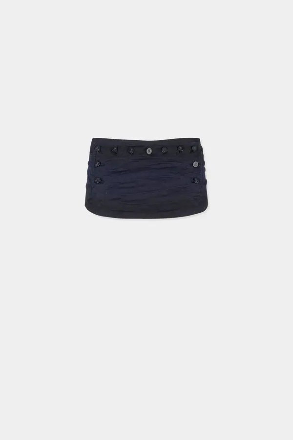 Dsquared2 Sailor Rebel Mini Skirt With Lacing Detail - Blue