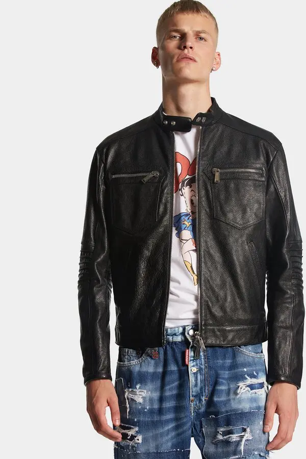 Dsquared2 Rider Leather Jacket