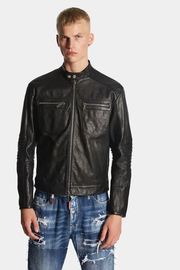 Dsquared2 Rider Leather Jacket