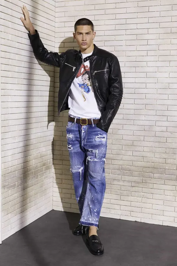 Dsquared2 Rider Leather Jacket