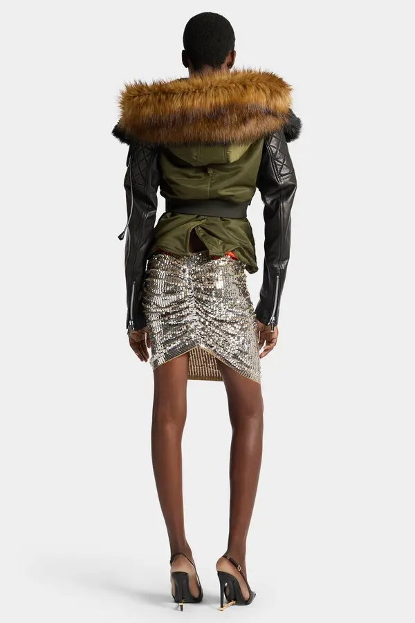 Dsquared2 Chic Night All Over Paillettes Skirt