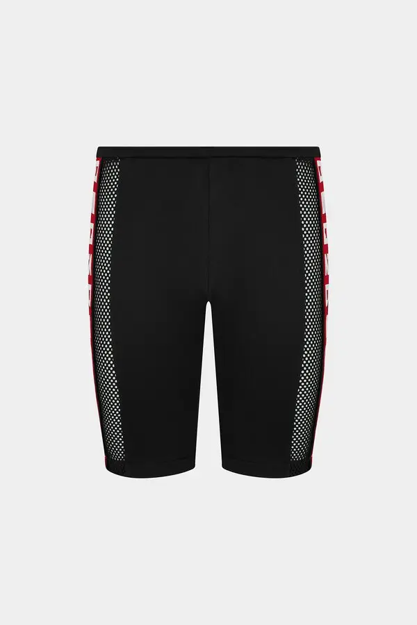 Dsquared2 Mesh Taping Bike Shorts - Black
