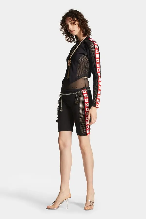 Dsquared2 Mesh Taping Bike Shorts