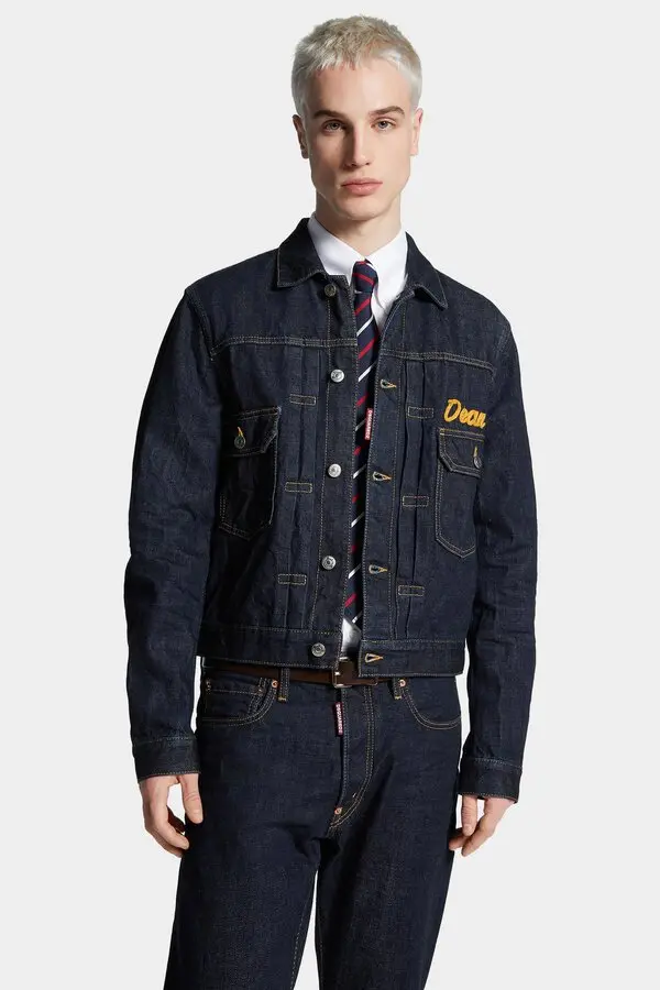 Dsquared2 Rebel Denim Trucker Jacket
