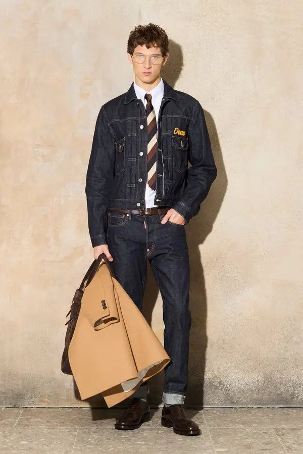 Dsquared2 Rebel Denim Trucker Jacket