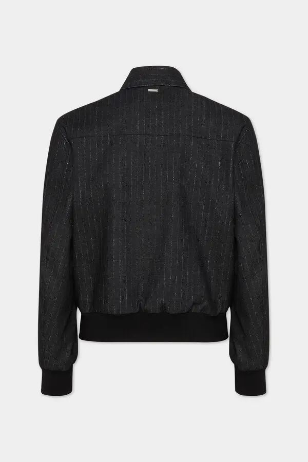 Dsquared2 Denim Pinstripe Blouson