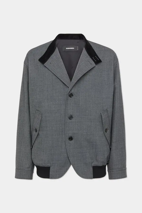 Dsquared2 Japanese Baracuta Blazer - Grey