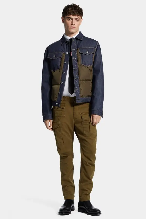 Dsquared2 Hybrid Puffer Denim Jacket