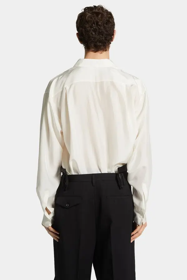 Dsquared2 Magliano X Silk Tux Notch Shirt