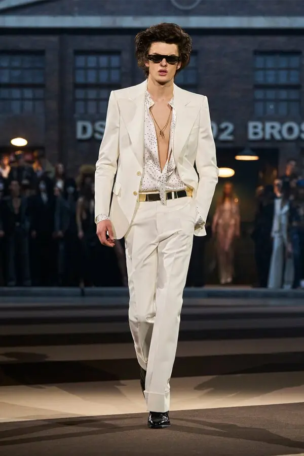 Dsquared2 Starry Night Silk Satin Shirt